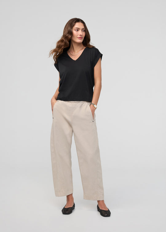 Women's Pima Cotton Dolman V-Neck