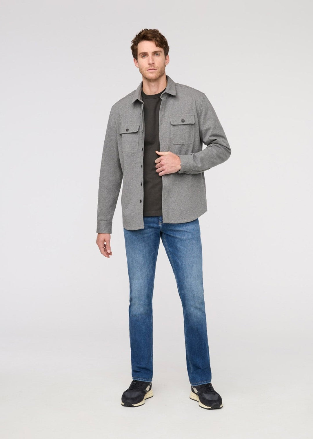 Men's Alpine Indigo Relaxed Straight Fit Stretch Jeans