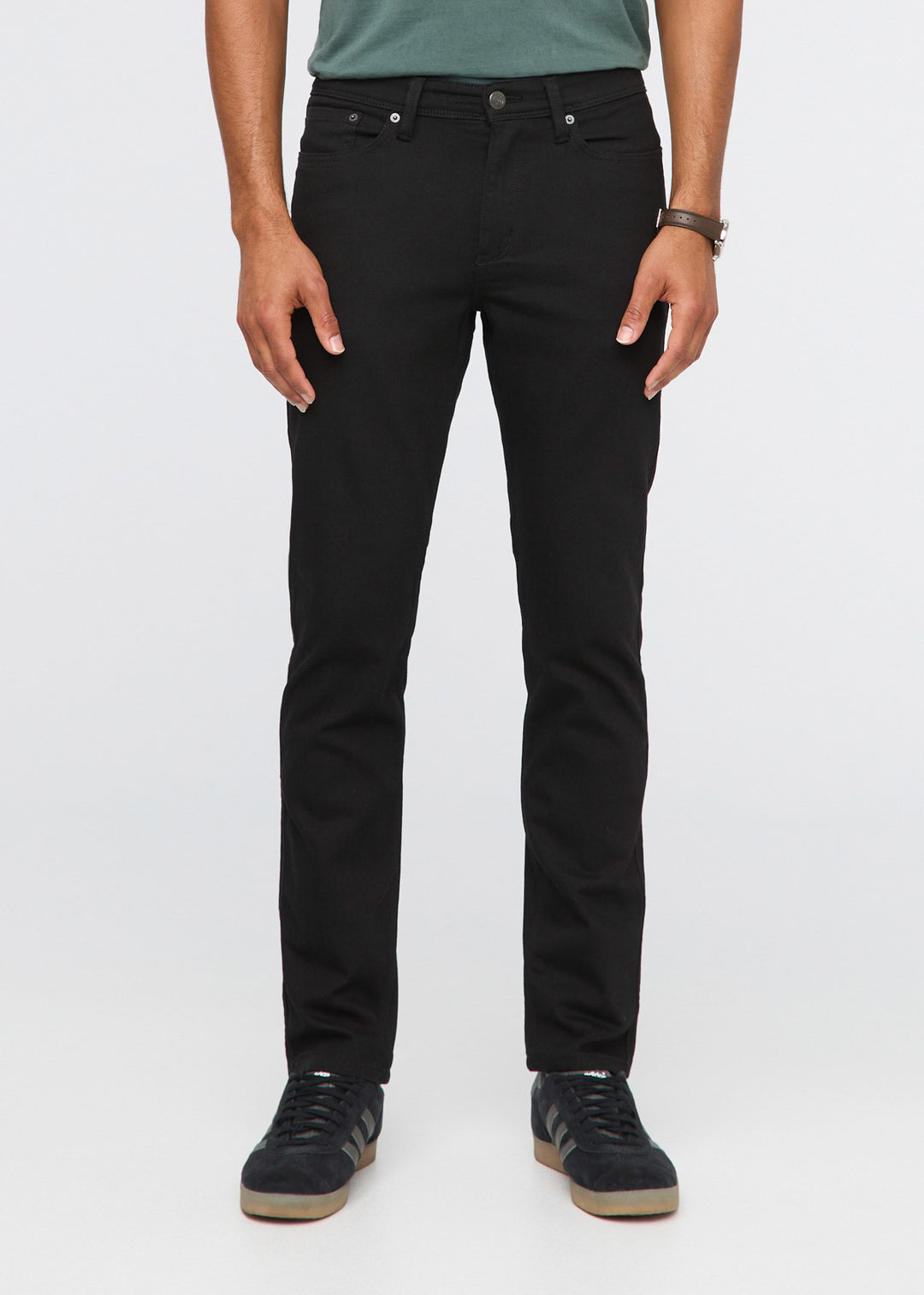 Men's Black Slim Fit Stretch Jeans
