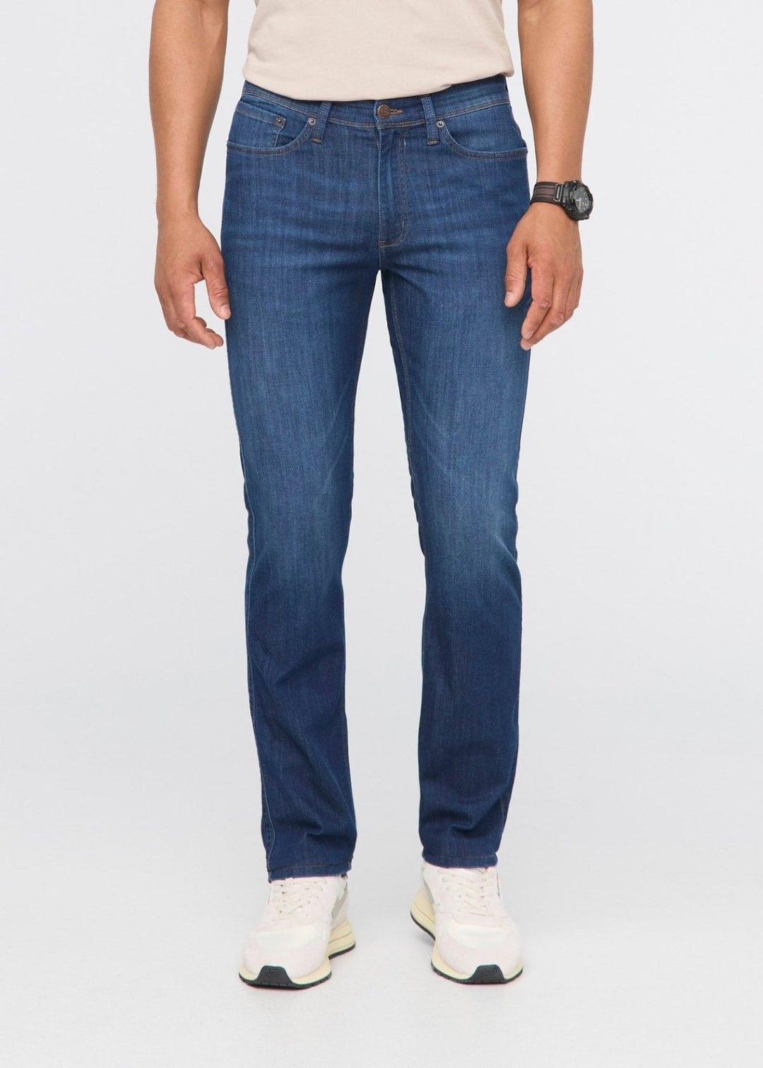 Men's Performance Denim Lite Slim Straight Worn In Indigo