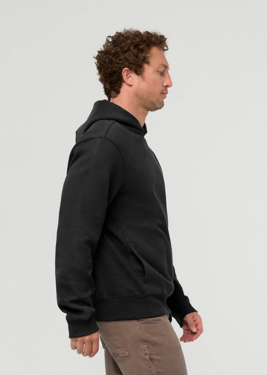Men's Black DuraSoft Fleece Motion Hoodie