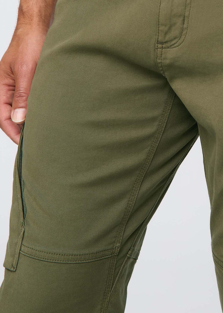 Men's Dark Green Athletic Water Resistant Pant