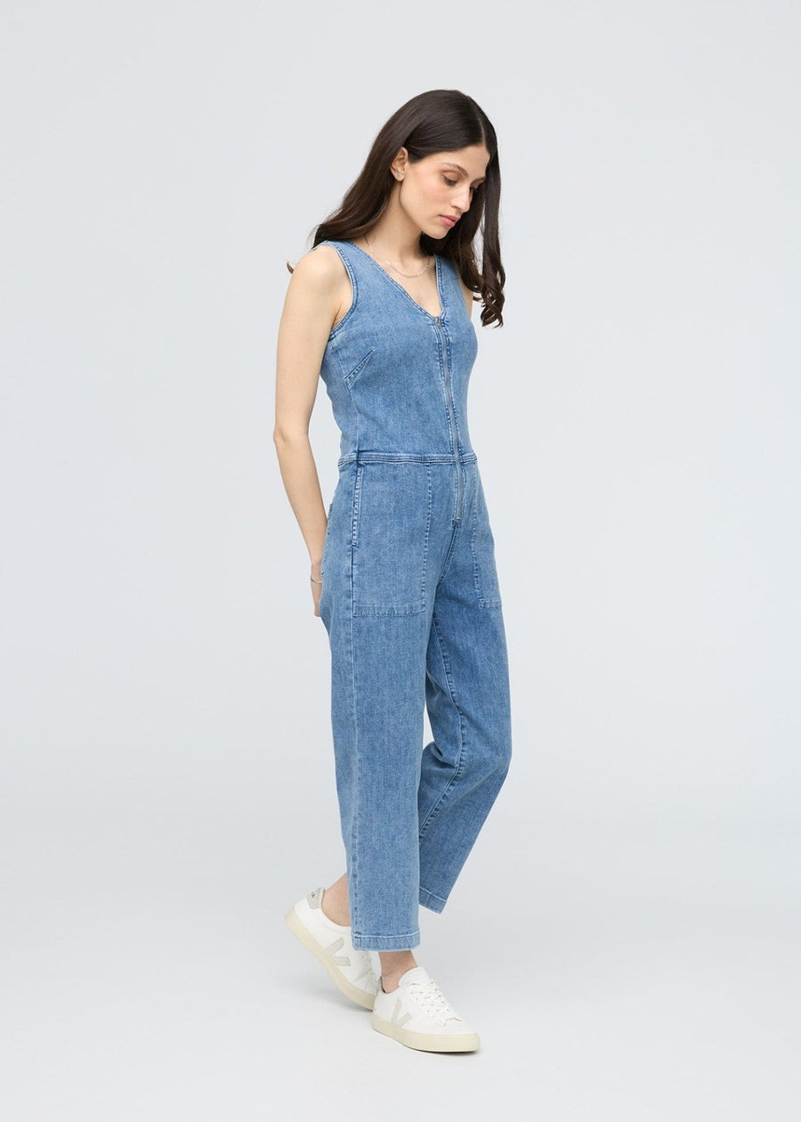 Women's Stretch Denim Jumpsuit