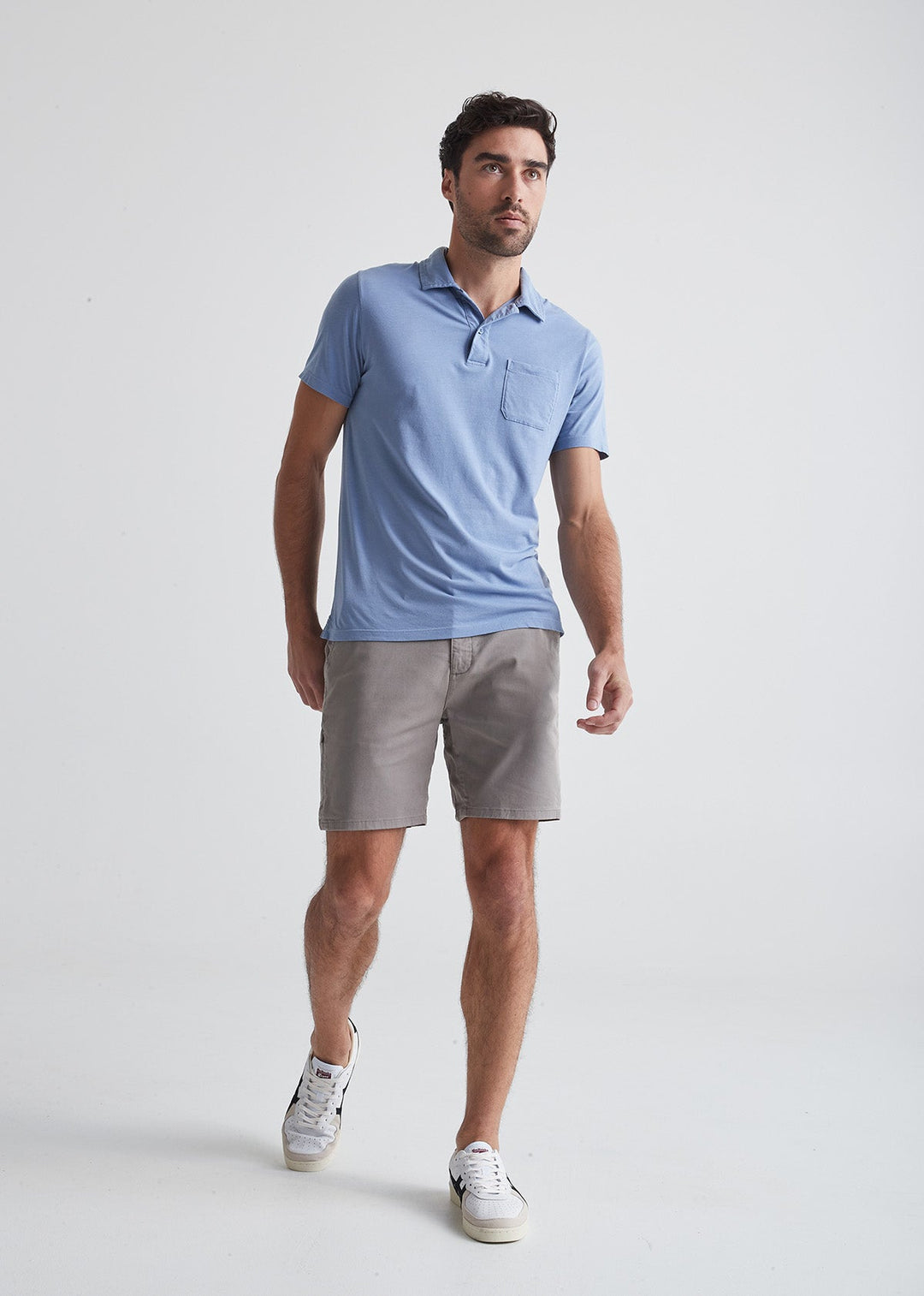 Men's Grey Lightweight Shorts Slim Fit